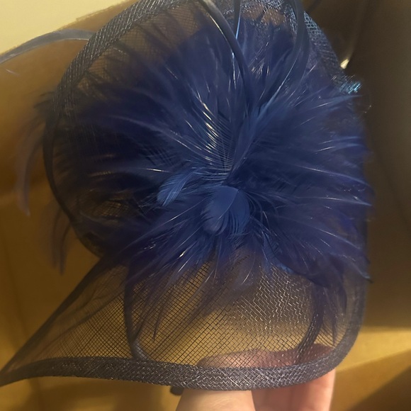 Pippa & Pearl | Accessories | Pippa Pearl Fascinator Blue | Poshmark